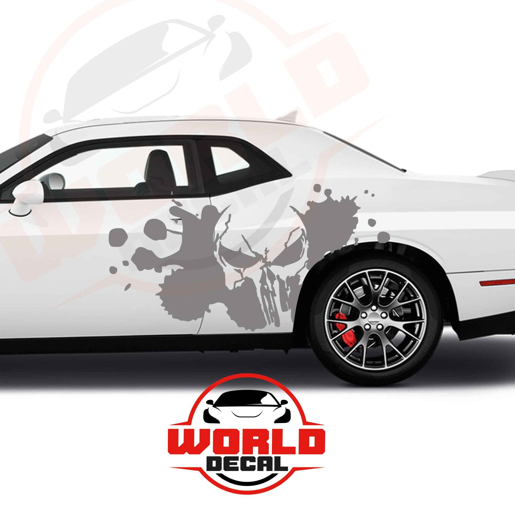 Skull Side Car Decal Rear Fender Top Decal Special Design Decal Mustang ...