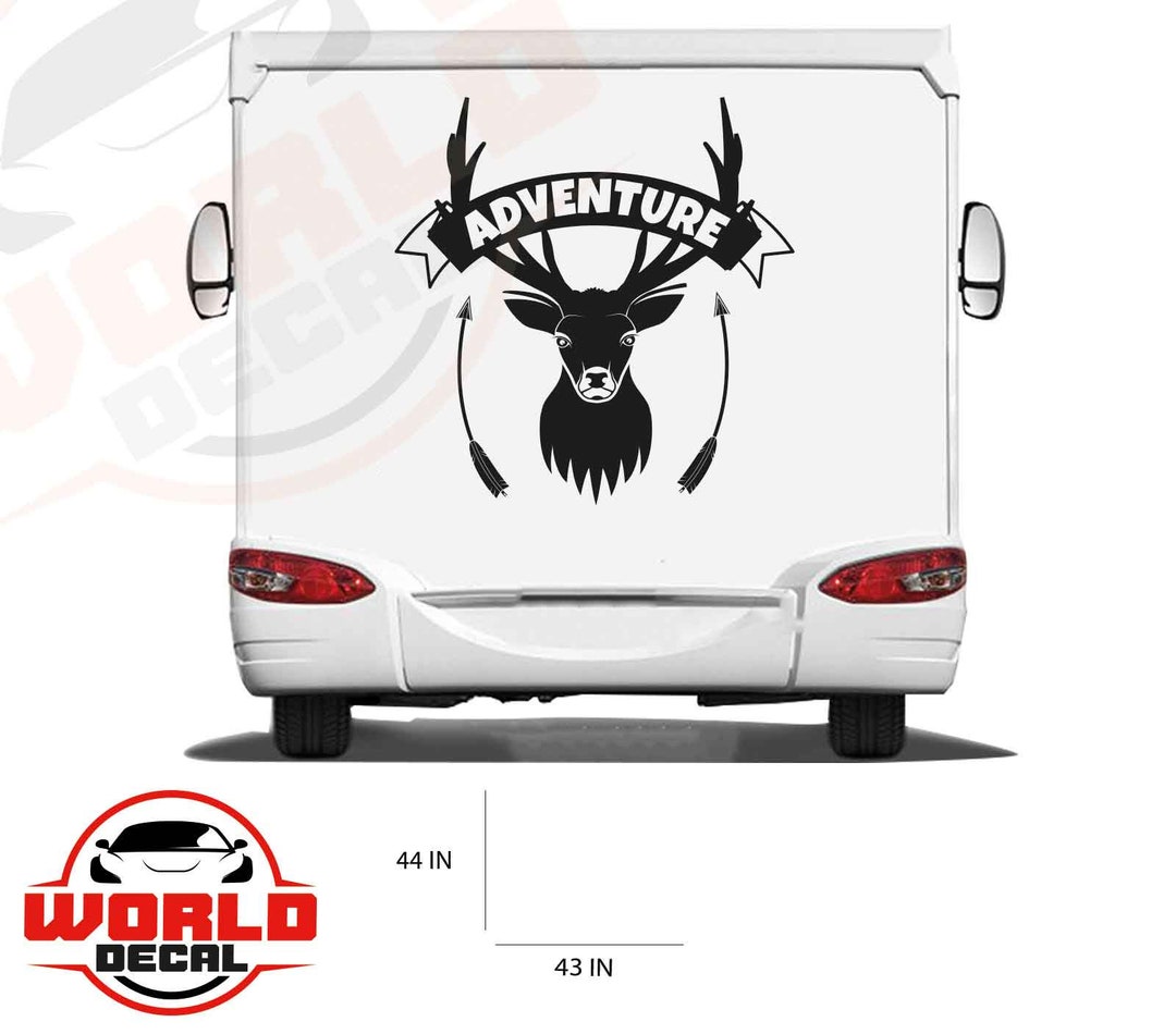 Caravan Back Deer Decal Deer Decal Special Design Deer Decal Animal ...
