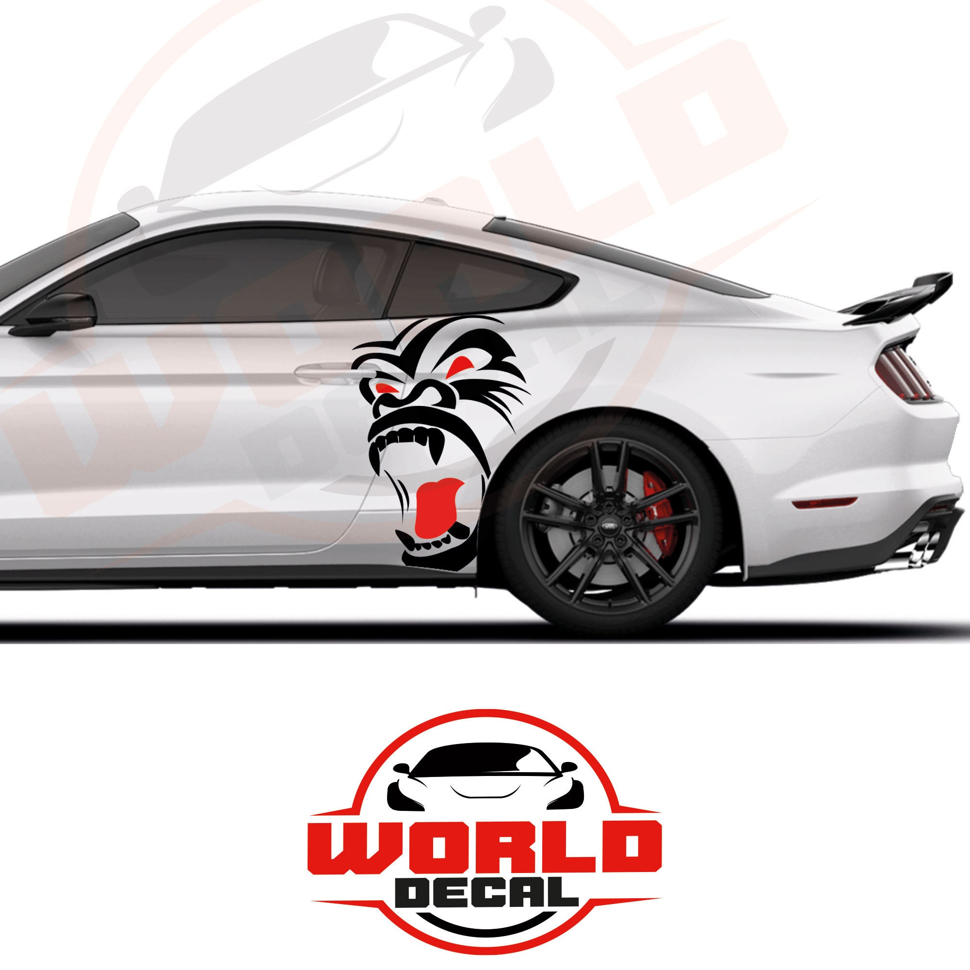 Angry Monkey Side Decal Monkey Decal Mustang Challenger Charger ...
