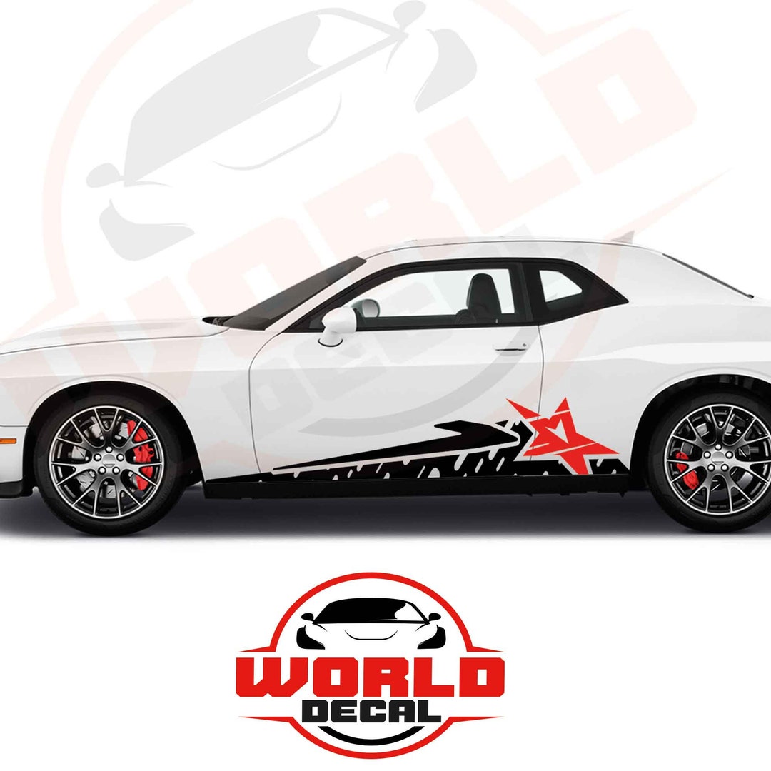 Star Decal Side Strip Decal Design Decal Special Design Decal Mustang ...