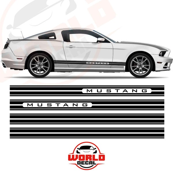 Mustang Rocker Panel Decals - Etsy
