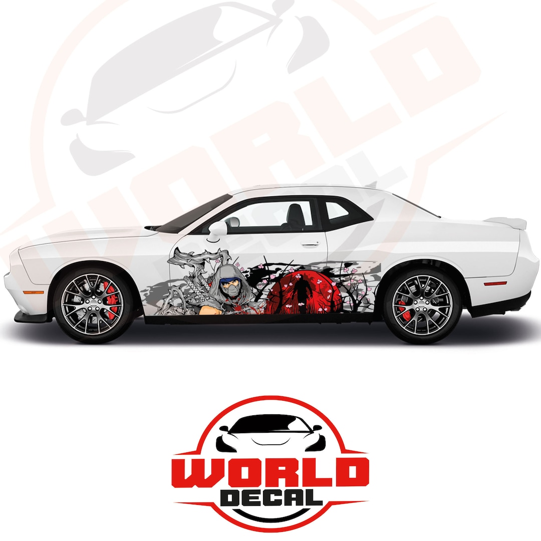 Warrior Character Decal Side Wrap Decals Challenger Charger Mustang ...