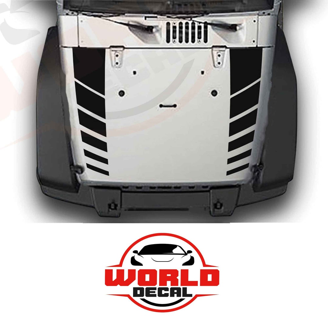 Dual Line Hood Decal Jeep Hood Decal Graphic Decal Special Design Decal ...