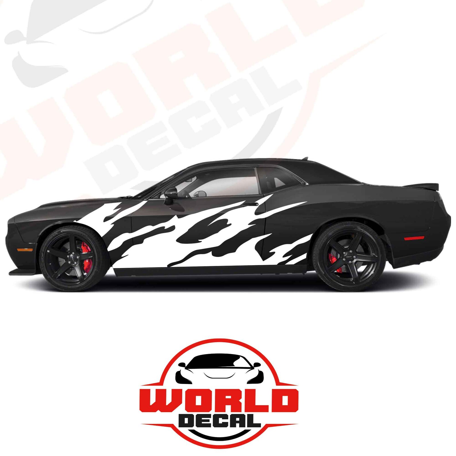 Side Door Splash Decal Splash Decal Special Design Decal Porsche ...