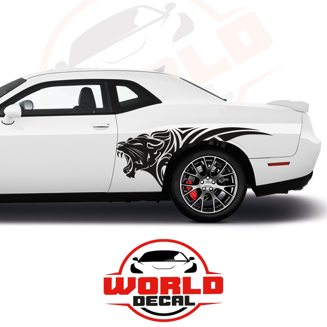 Panther Decal Side Vinyl Decals Challenger Charger Mustang - Etsy