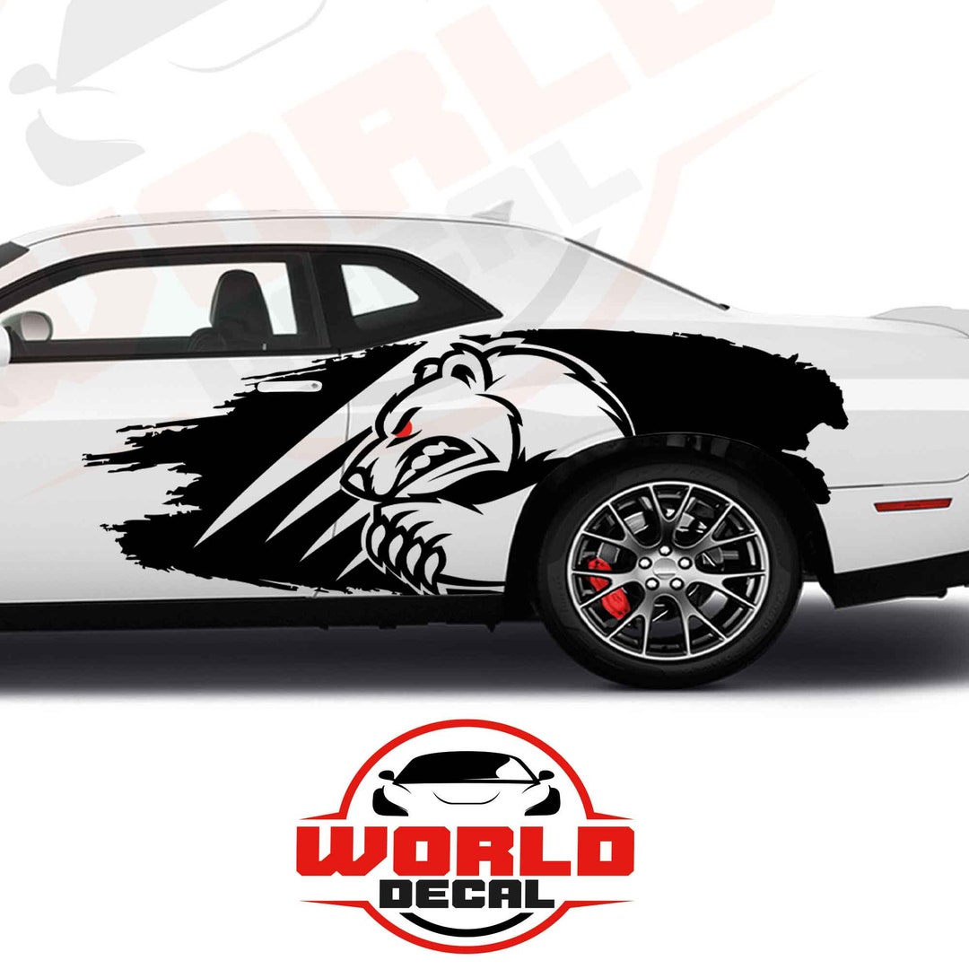 Angry Bear Decal Bear Decal Design Decal Special Design Decal Mustang ...