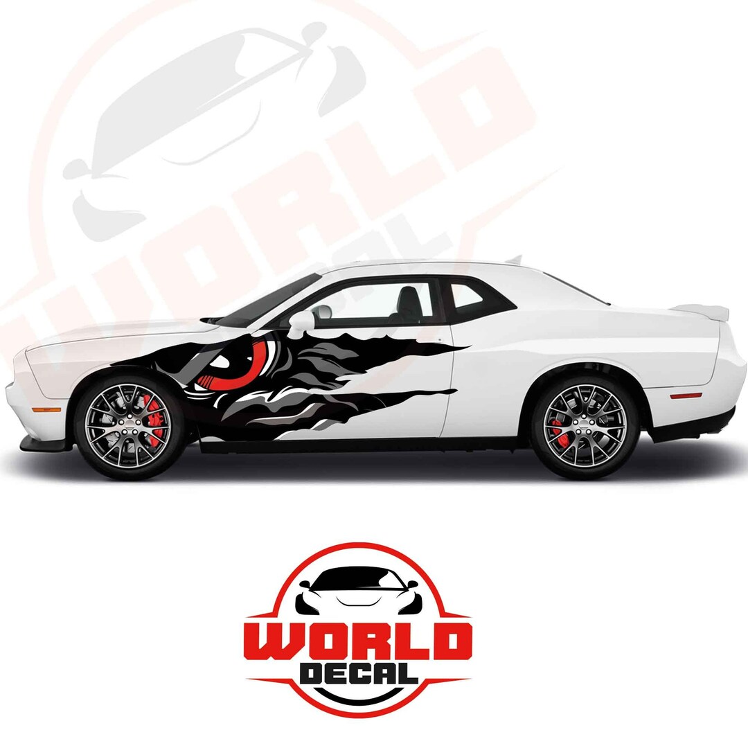 Hidden Monster Decal Graphic Decal Special Design Decal Mustang Charger ...
