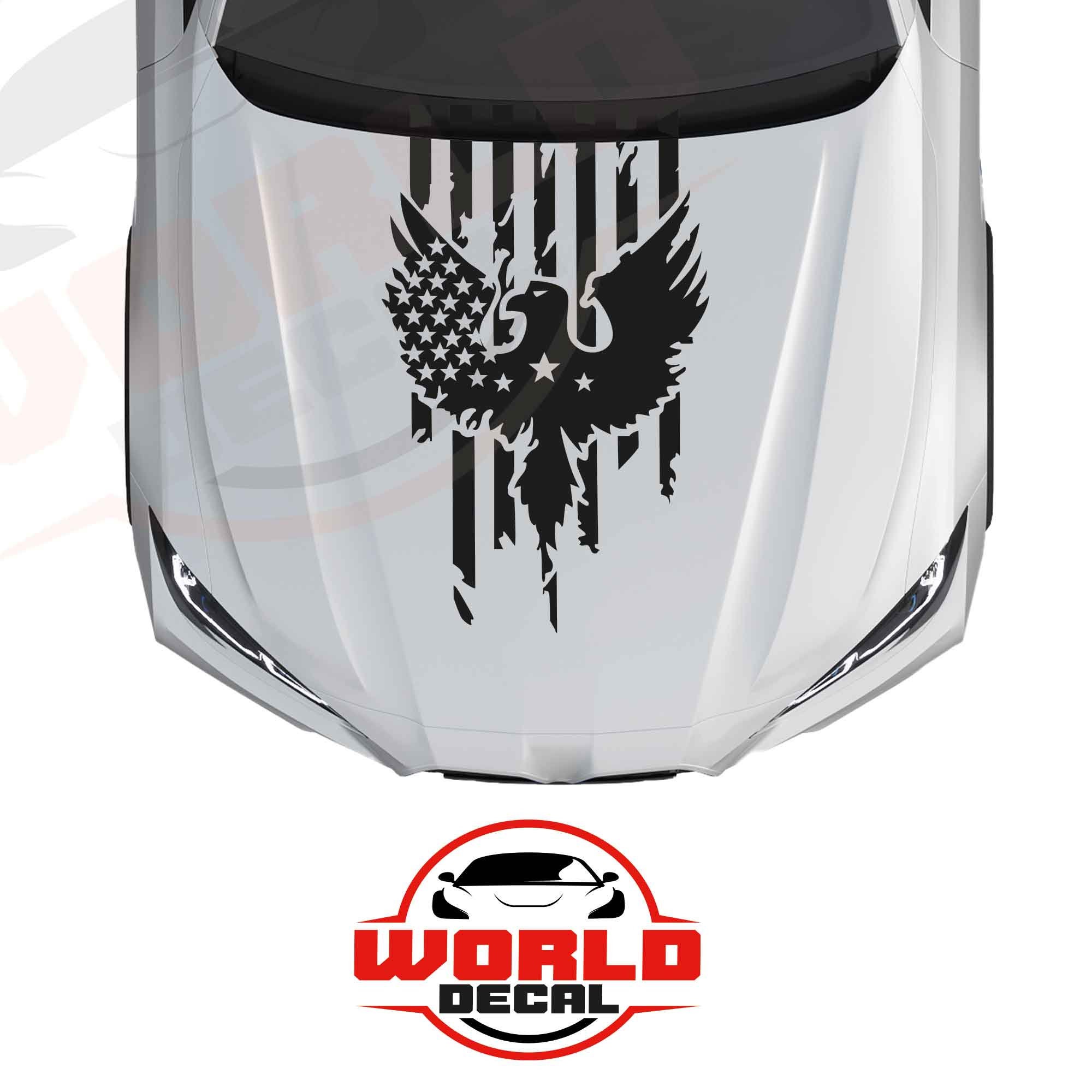 USA Flag Eagle Hood Decal Graphic Decal Special Design Decal Porsche ...