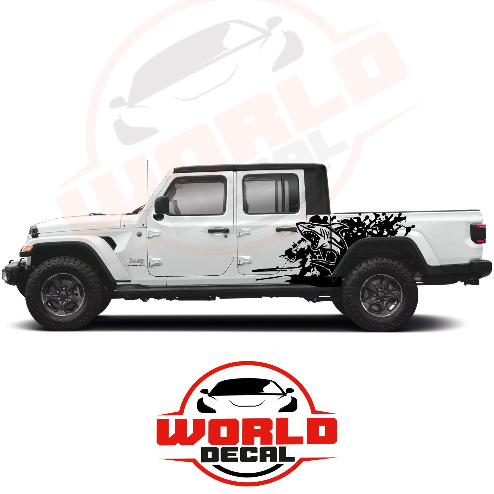 Angry Shark Side Decal Shark Decal Mustang Challenger Charger Includes ...