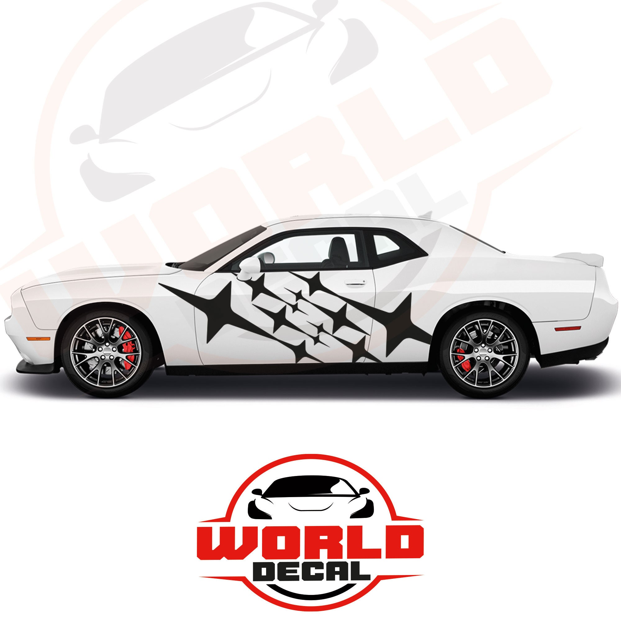 Falling Star Decal Side Vinyl Decals Challenger Charger - Etsy