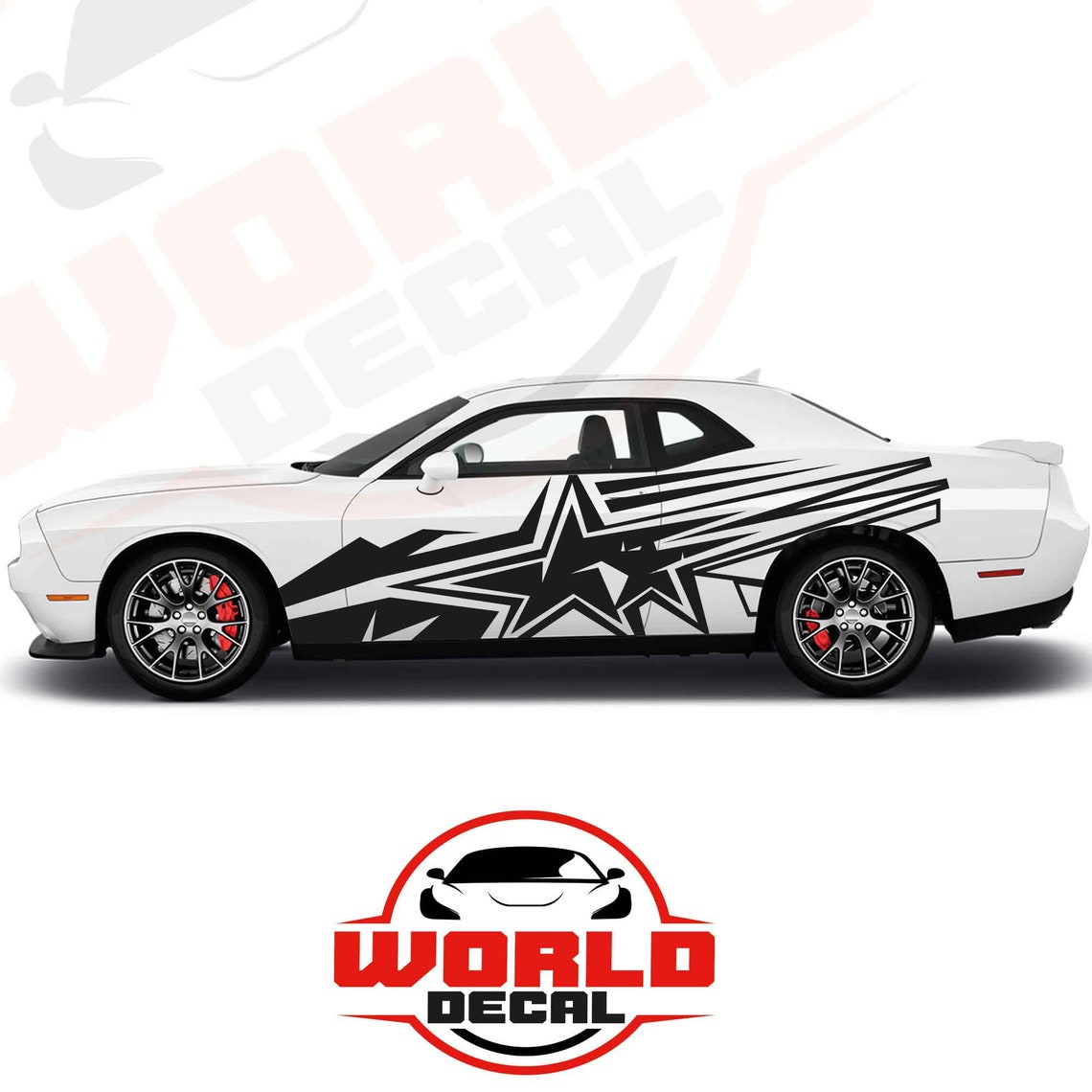 Star Decal Big Star Decal Side Door Decal Special Design - Etsy