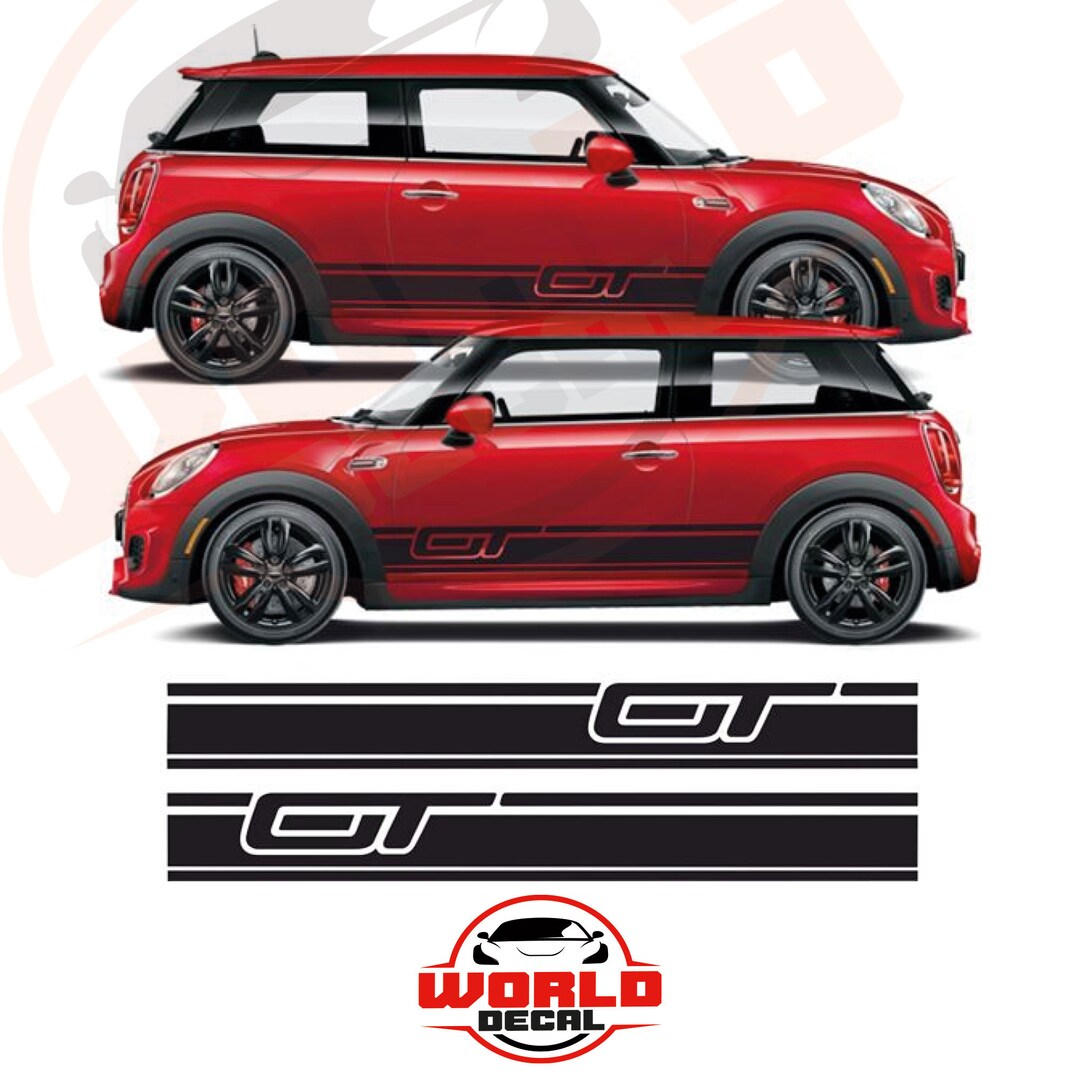 Mini Cooper GT Decal Side Vinyl Decal for Mini Cooper Includes Both ...