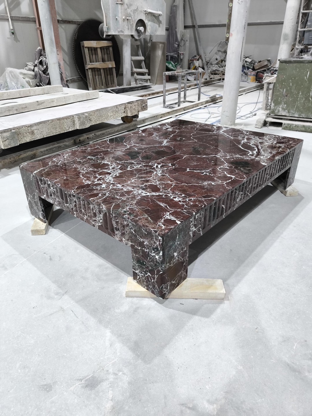Rossa Levanto Marble Coffee Table: Modern Sculptural Centerpiece - Etsy