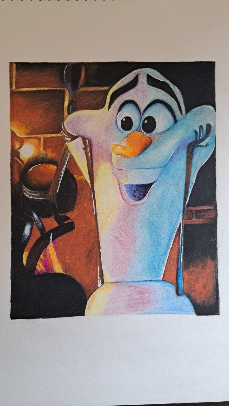 Disney Cartoon Character Drawing for Home Decor - Etsy