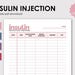 Insulin Tracker Printable A4 & A5 PDF | Blood Sugar Log | Diabetes ...