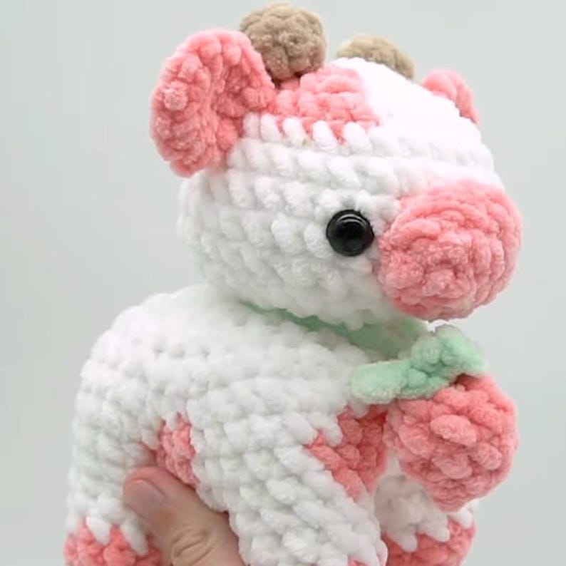 Small Cute Cow Crochet Pattern - Etsy