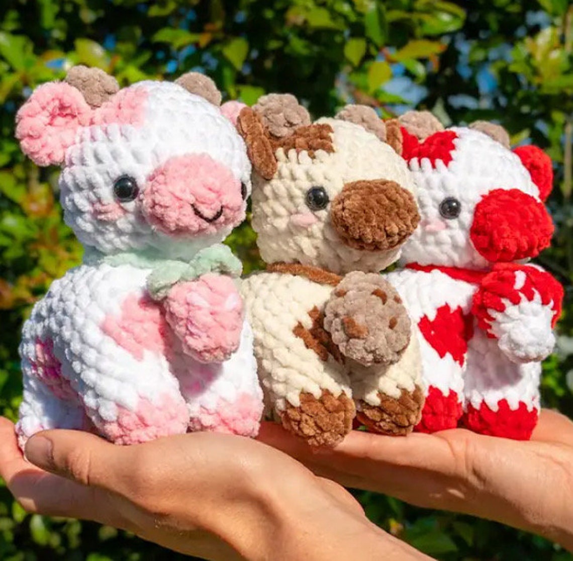 Small Cute Cow Crochet Pattern - Etsy