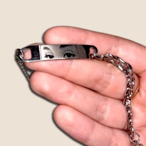 Personalized Engraved Eye Bracelet, Stainless Steel Custom Laser ...