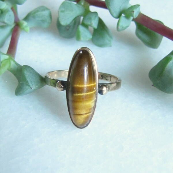1960s Tiger Eye Ring - Etsy
