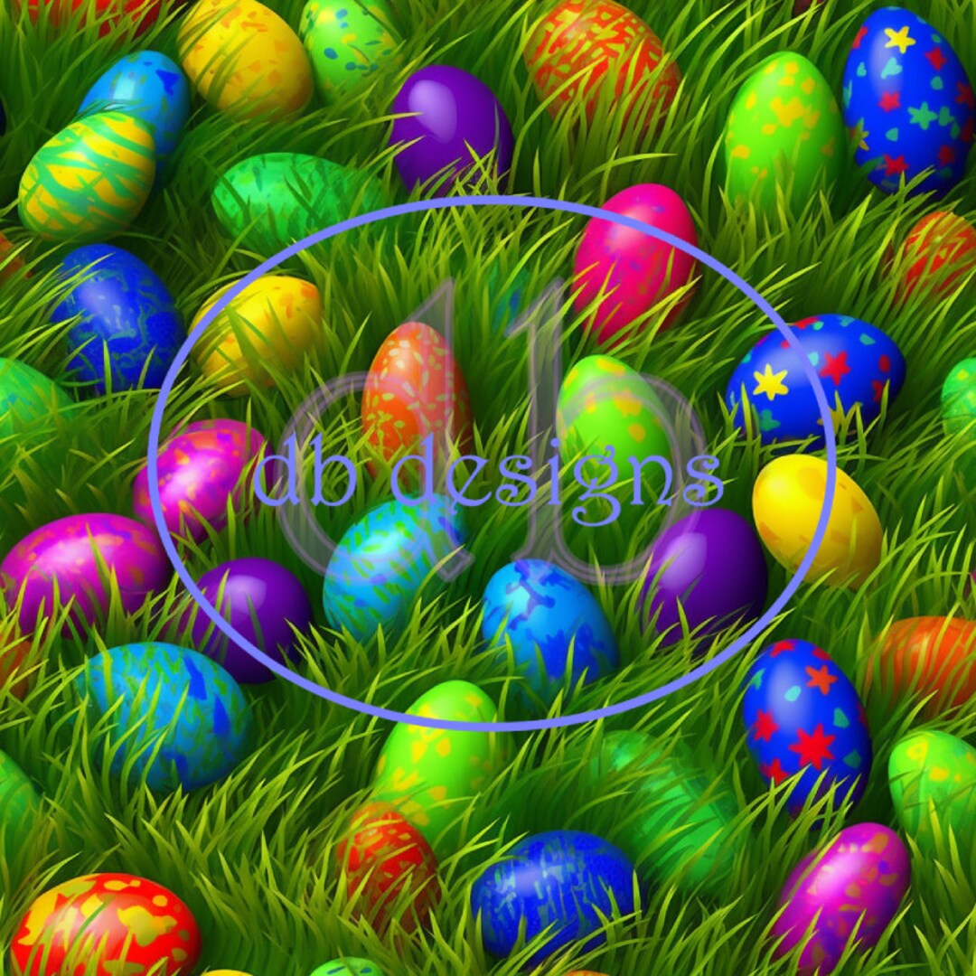 Easter Egg Seamless Pattern, Digital Paper, Easter Seamless Pattern ...