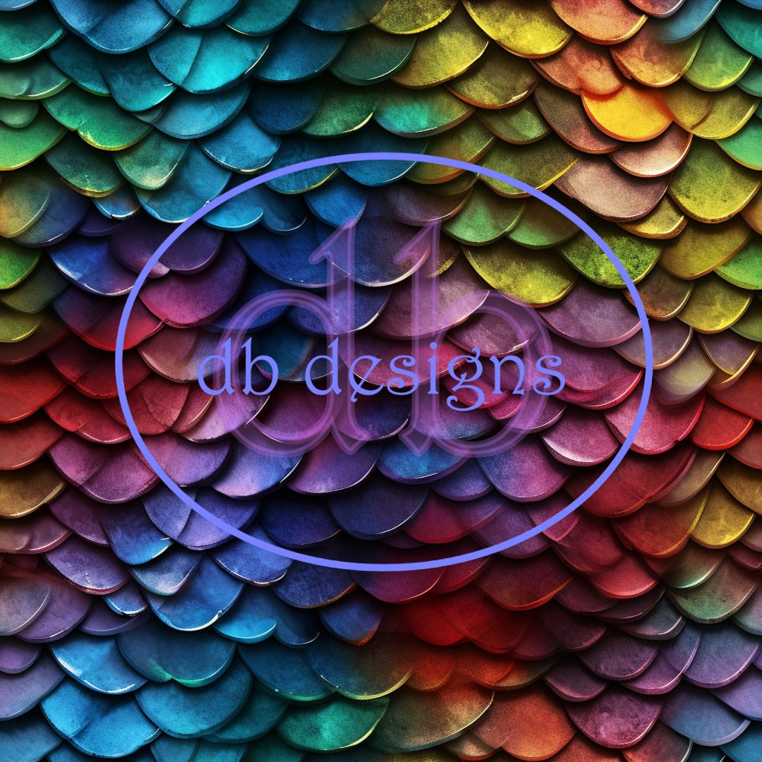 Dragon Scales Craft Paper Seamless Pattern, Digital Paper, Seamless ...