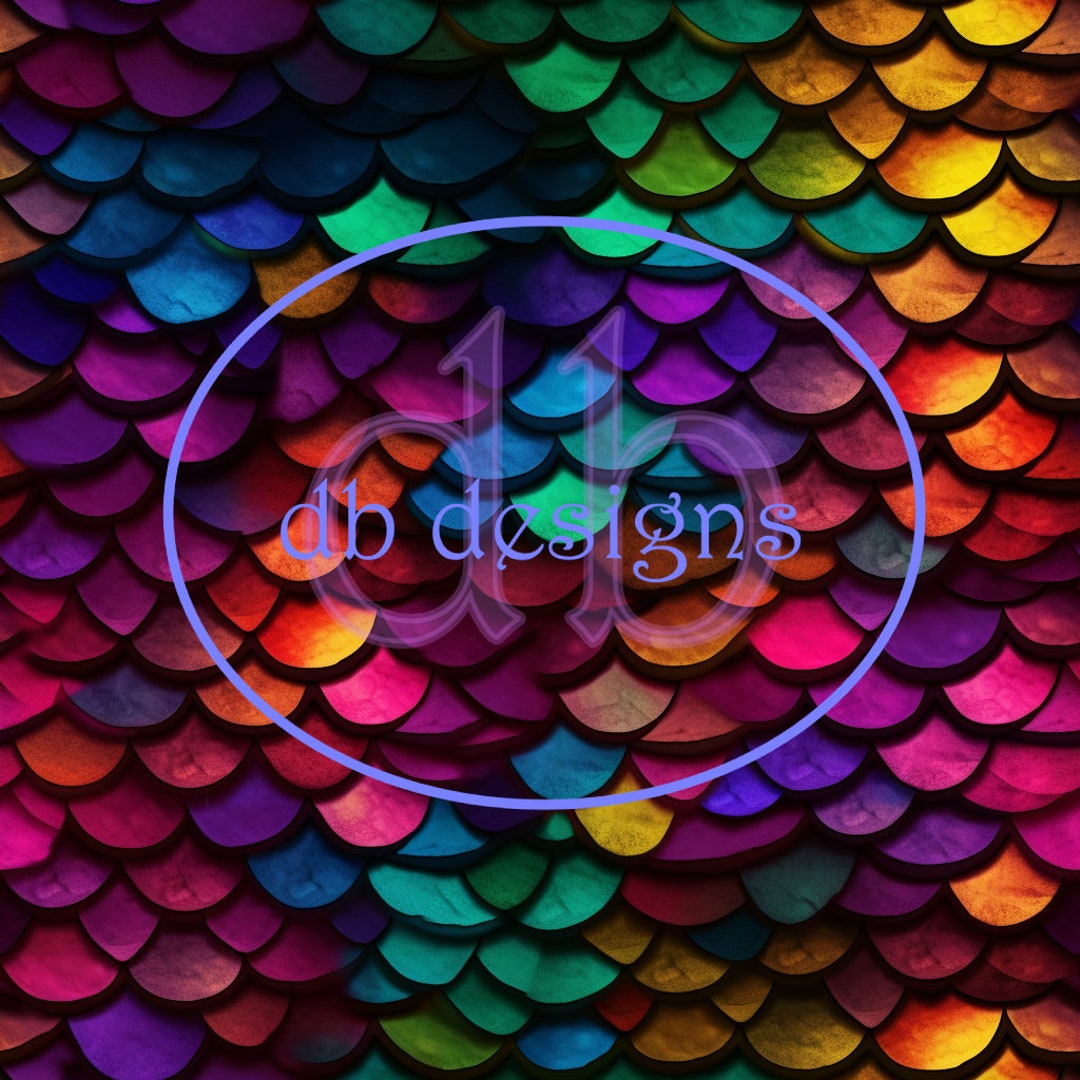 Dragon Scales Craft Paper Seamless Pattern, Digital Paper, Seamless ...