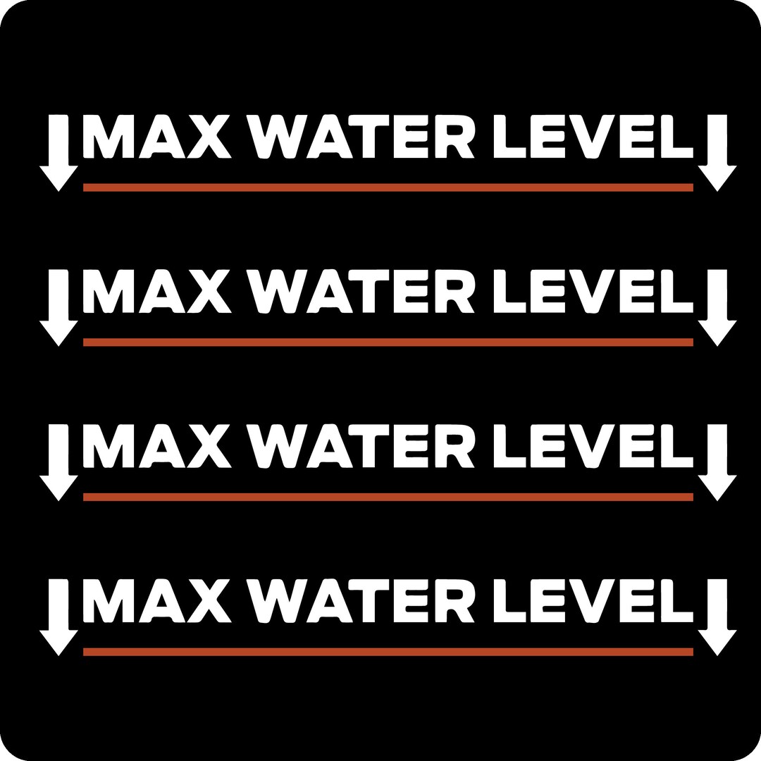 Max Water Level Decal - Etsy