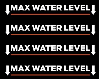 Max Water Level Sticker Vinyl Decal Camping off Roading Overland Truck ...