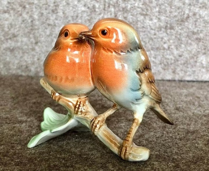 Vintage GERMANY PORCELAIN Goebel Collectible Crobins in - Etsy Israel