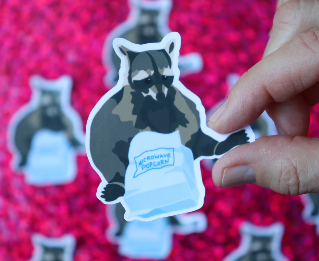 Funny Raccoon Sticker Cute Raccoon Trash Panda Meme - Etsy