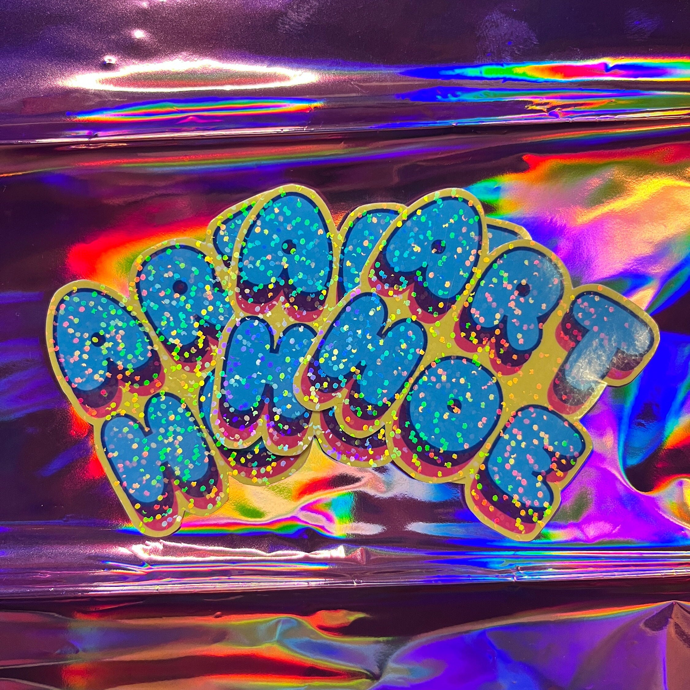 Art Hoe Aesthetic Holographic Sticker Artist Pop Art Gift - Etsy