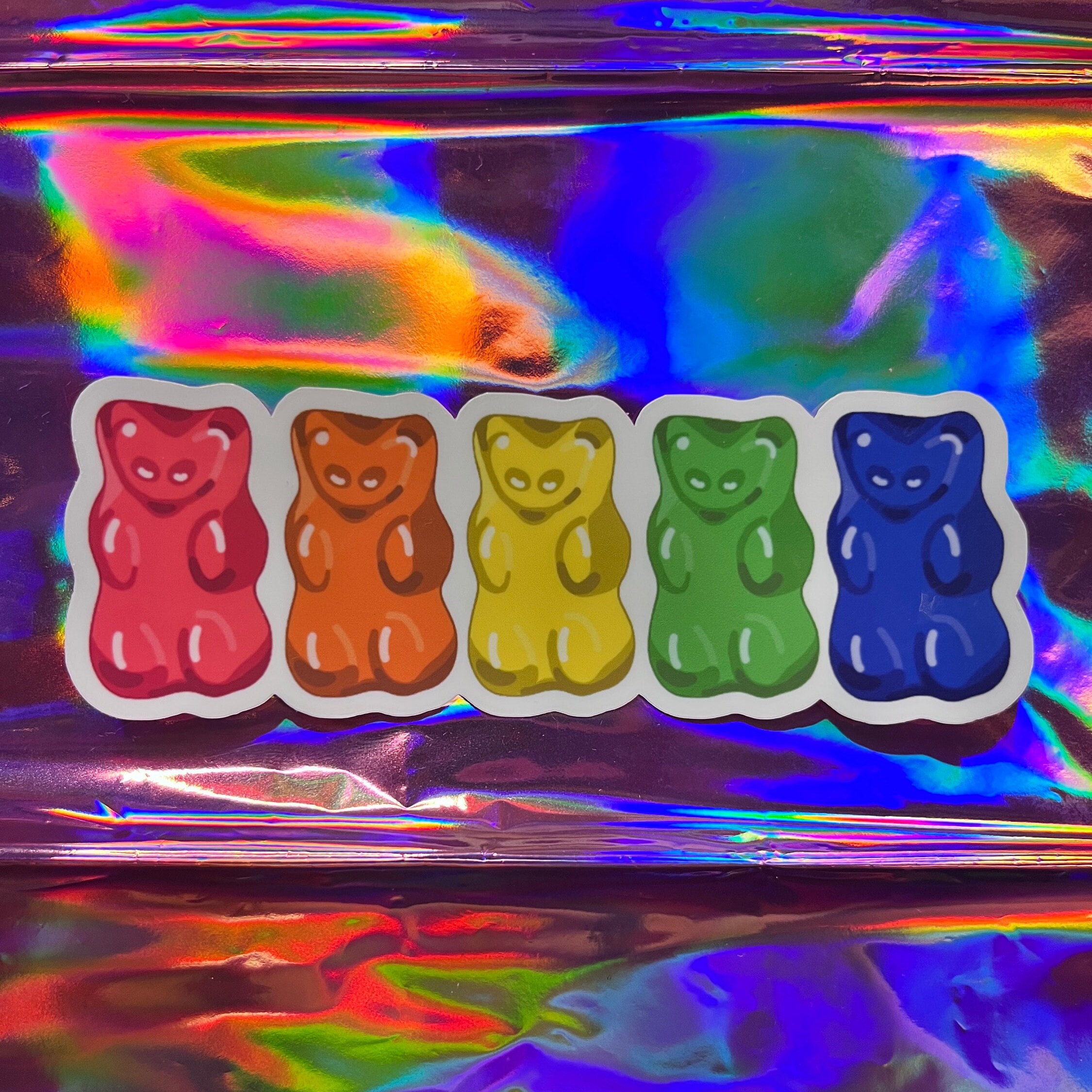 Rainbow Gummy Bears Sticker Gay Pride LGBT Pride Candy - Etsy