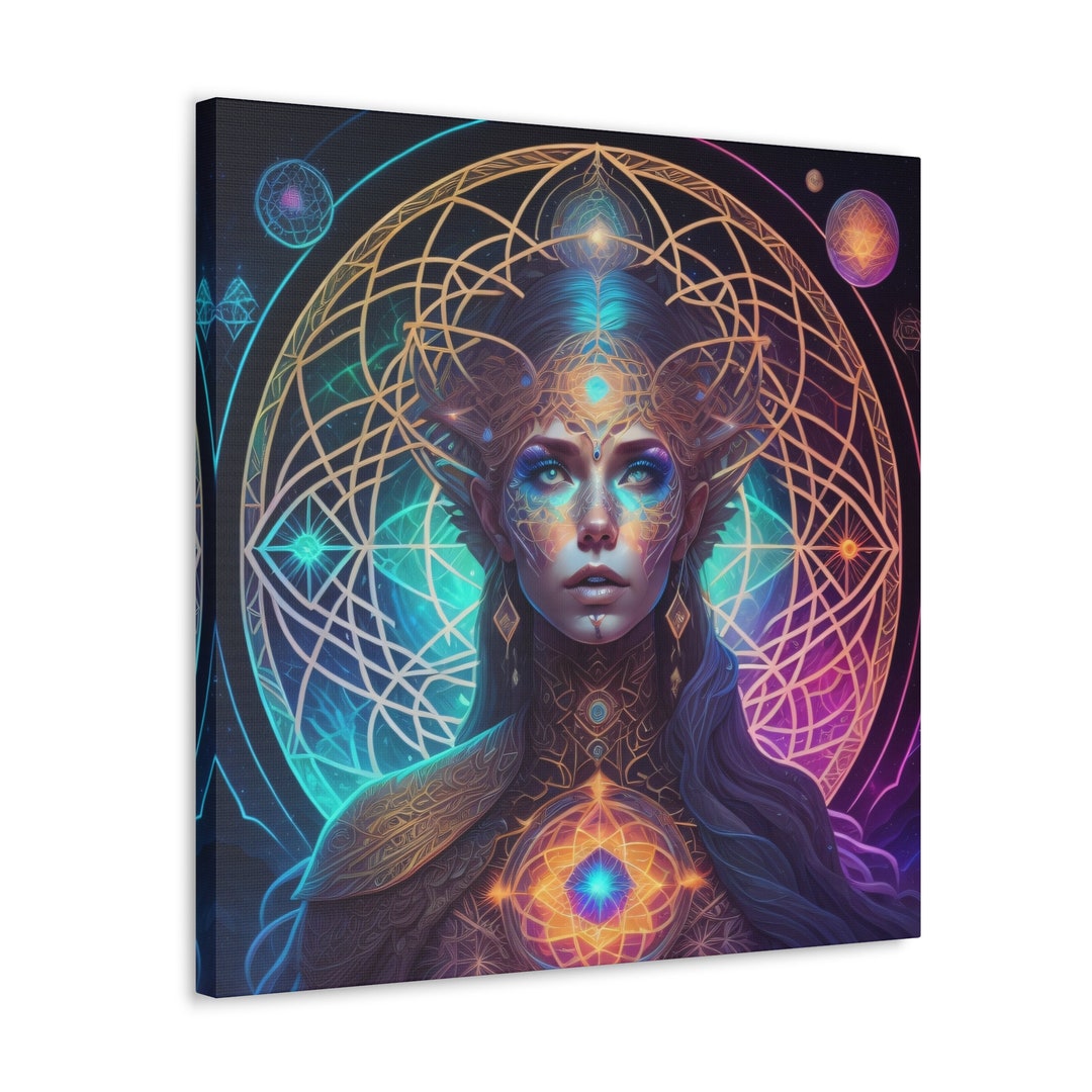 Interplanetary Space Queen Canvas Gallery Wraps - Etsy