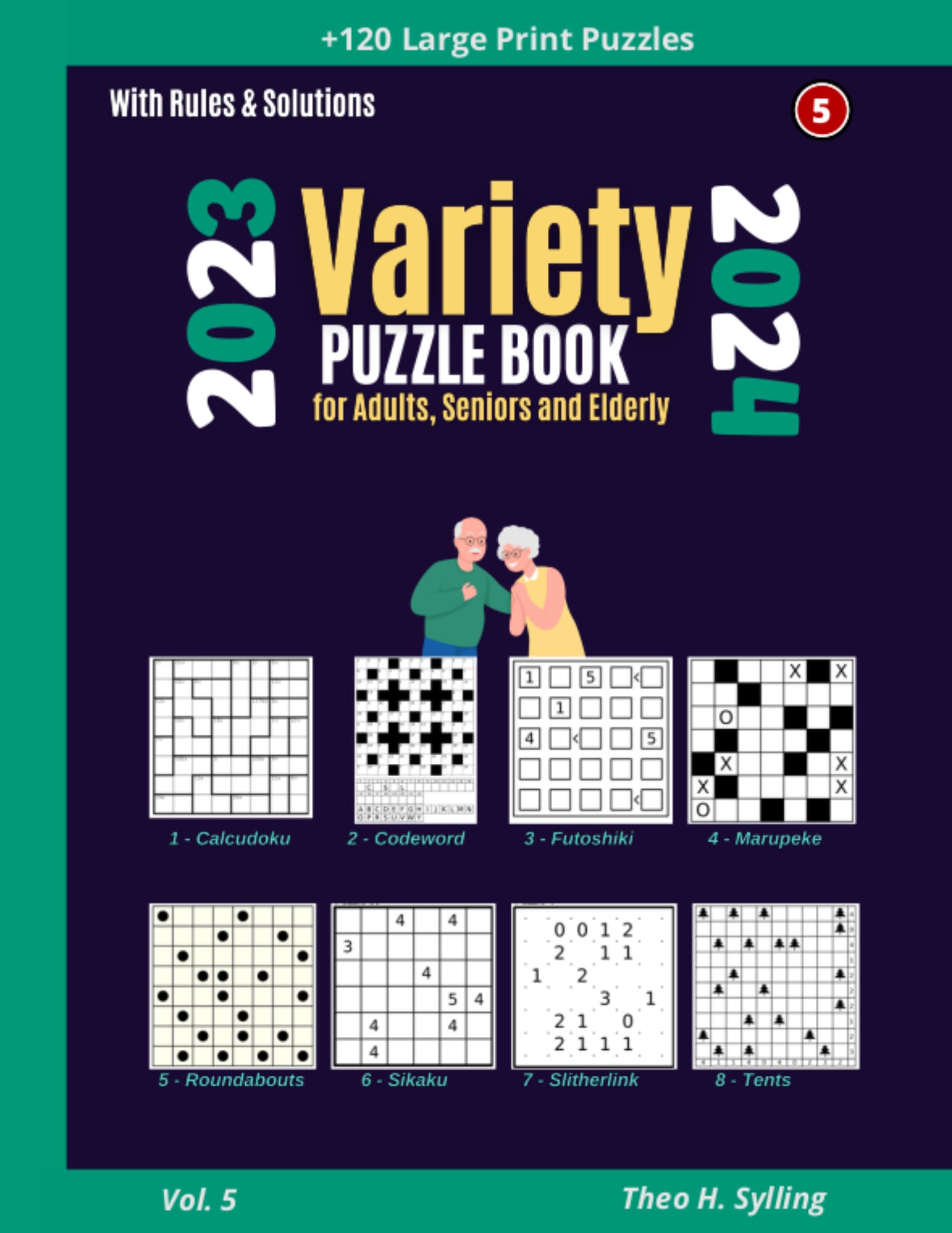 2023, 2024 Variety Puzzle Book for Adult,seniors and Elderly People ...