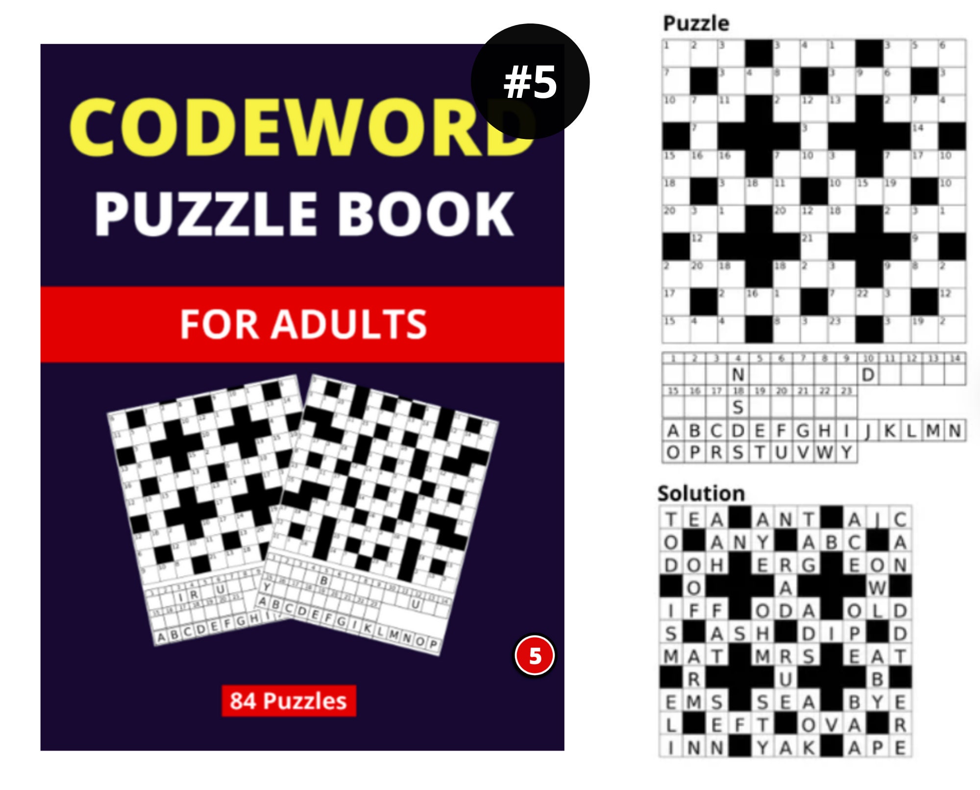 Puzzles Bundle 5, 8 Unique PDF Printable Puzzle Books, Calcudoku ...