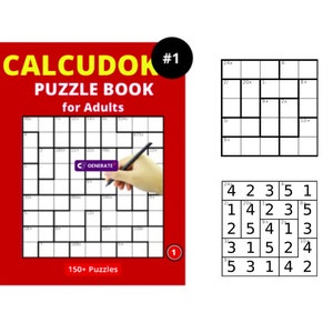 Puzzles Bundle #1, 8 Unique PDF Printable Puzzle Books, Calcudoku ...