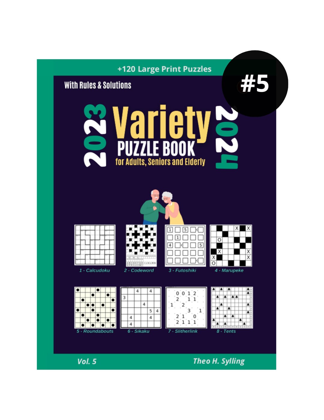 2023, 2024 Variety Puzzle Book for Adult,seniors and Elderly People ...