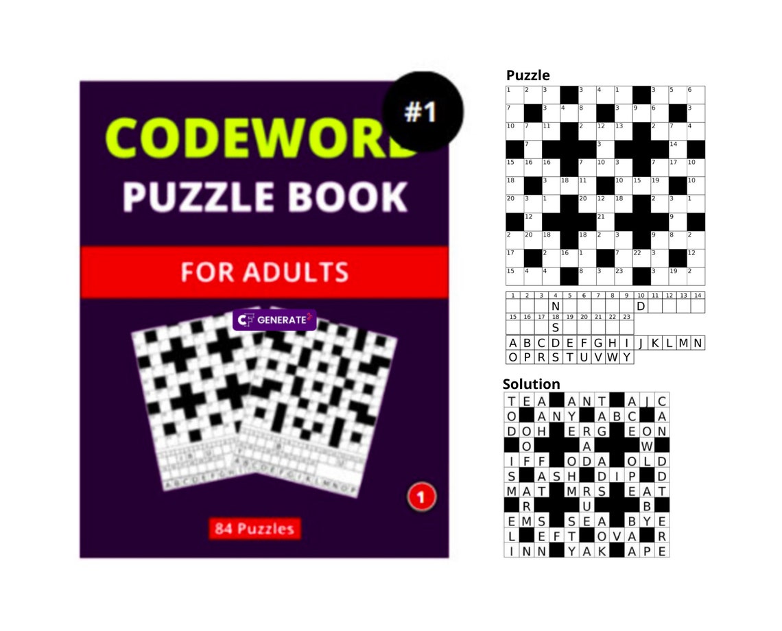 Puzzles Bundle 1, 8 Unique PDF Printable Puzzle Books, Calcudoku, Codewords, Futoshiki, Marupeke ...
