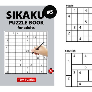 Puzzles Bundle #5, 8 Unique PDF Printable Puzzle Books, Calcudoku ...