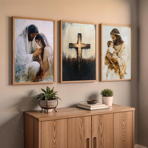 Jesus Christ Digital Art Bundle, Christian Wall Art Printable ...