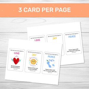 Fruit of the Spirit Flash Cards, Bible Verse Learning Printable ...