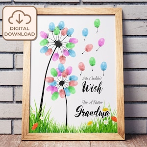 Mother's Day Flower Handprint Art, Custom Handprint Craft, Custom ...