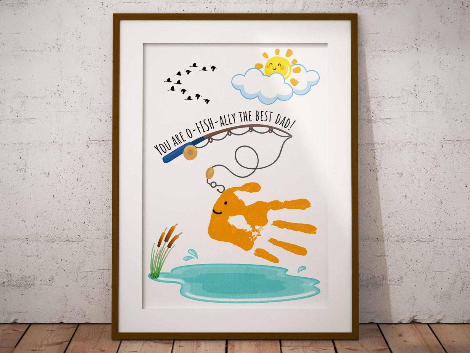 Dad Gift Handprint Craft | O-fish-ally the Best Dad Handprint Craft ...