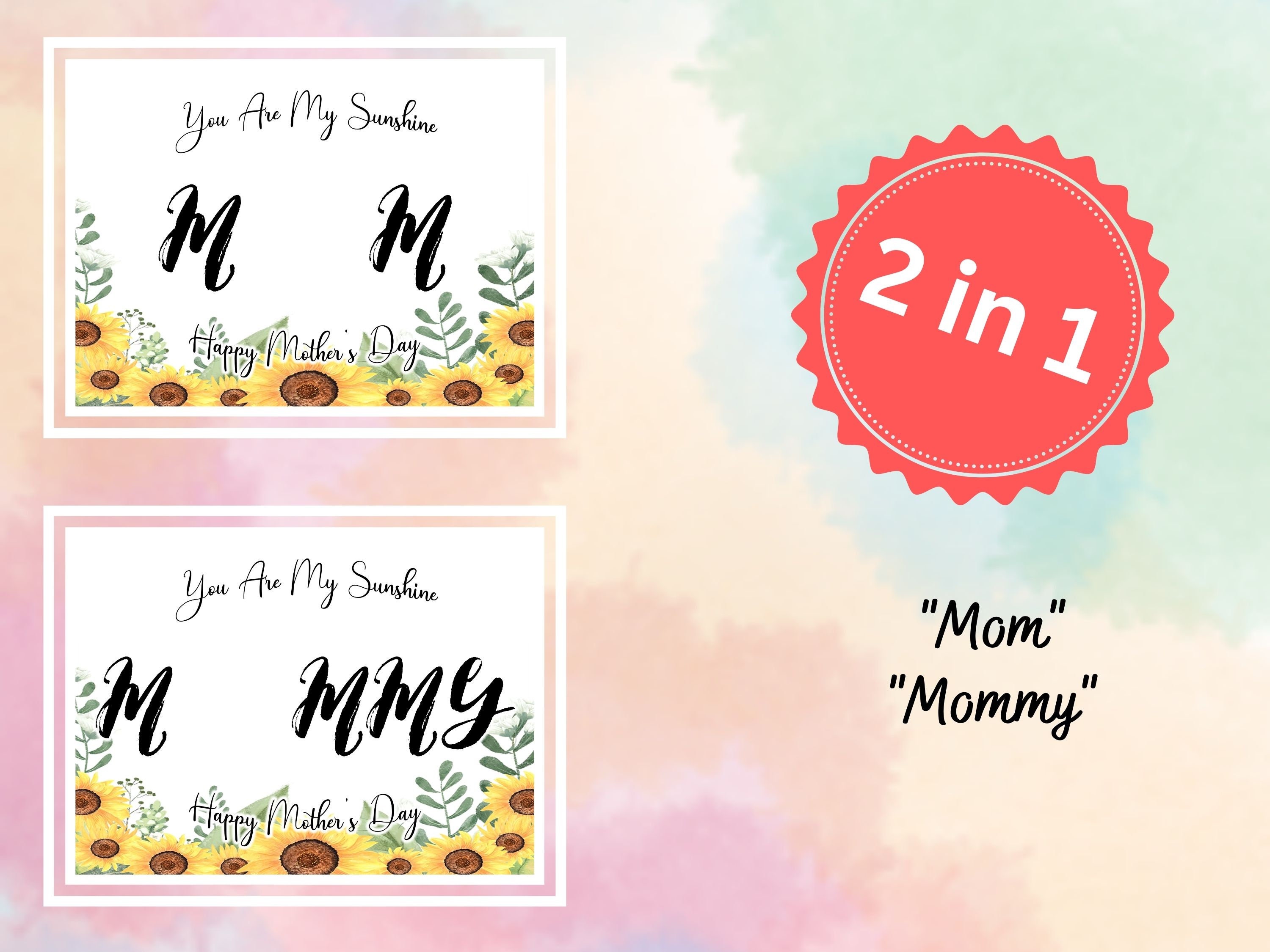 You Are My Sunshine Mom, Handprint Craft for Mother's Day, Easy DIY ...
