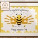 Mother's Day Bee Handprint Craft, Custom Handprint Craft, Custom ...