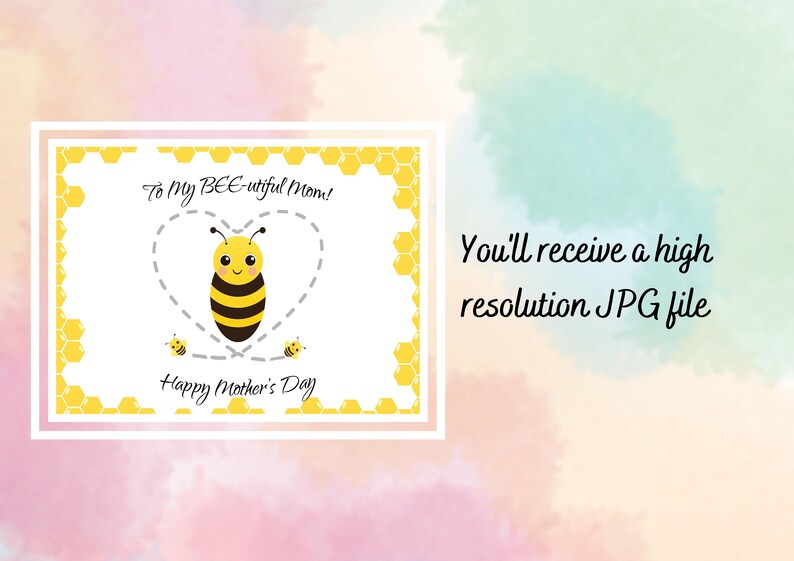 Mother's Day Bee Handprint Craft, Custom Handprint Craft, Custom ...