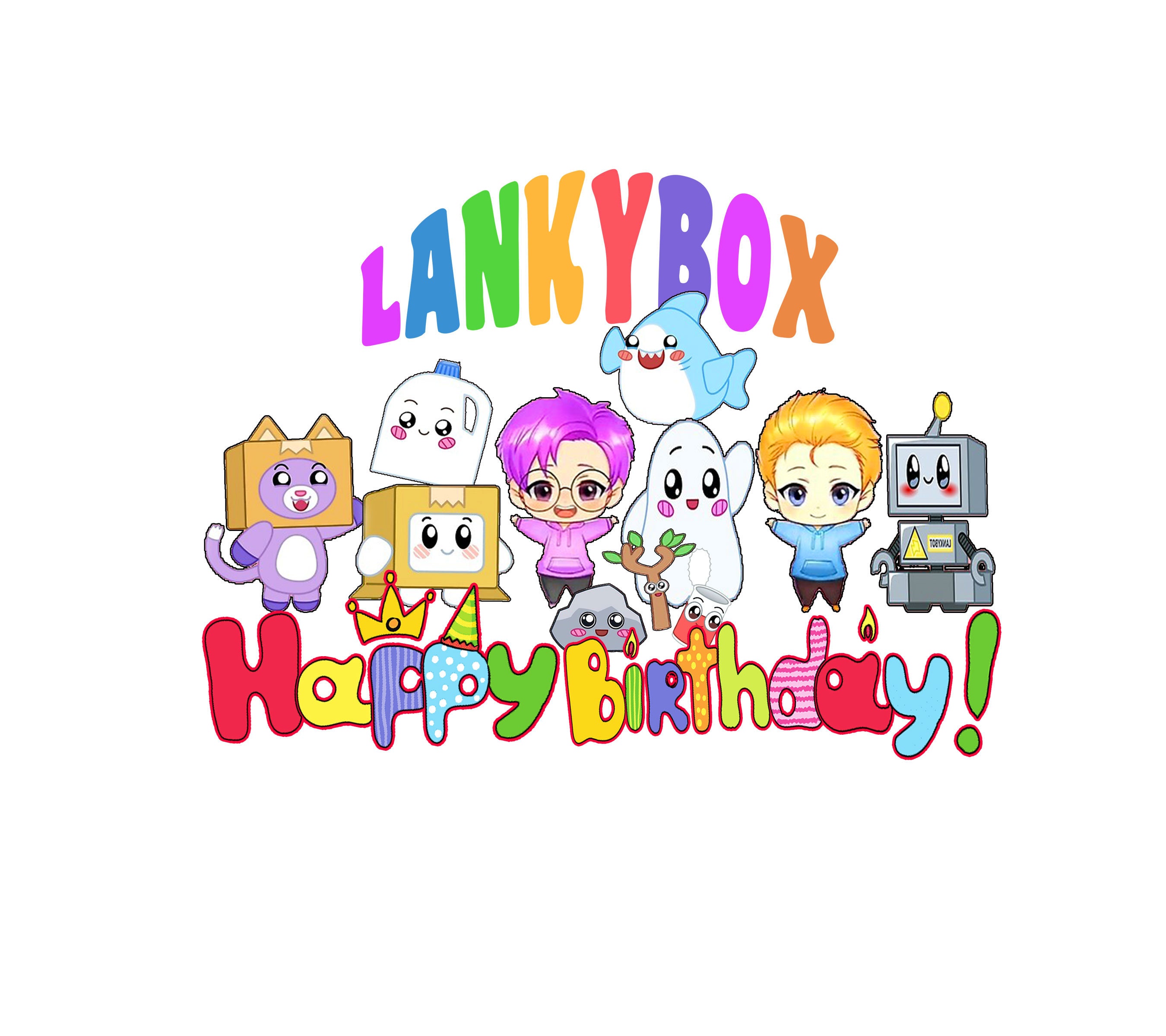 Lanky Box Png High Res Digital Printable Designs Bundle of 5 - Etsy