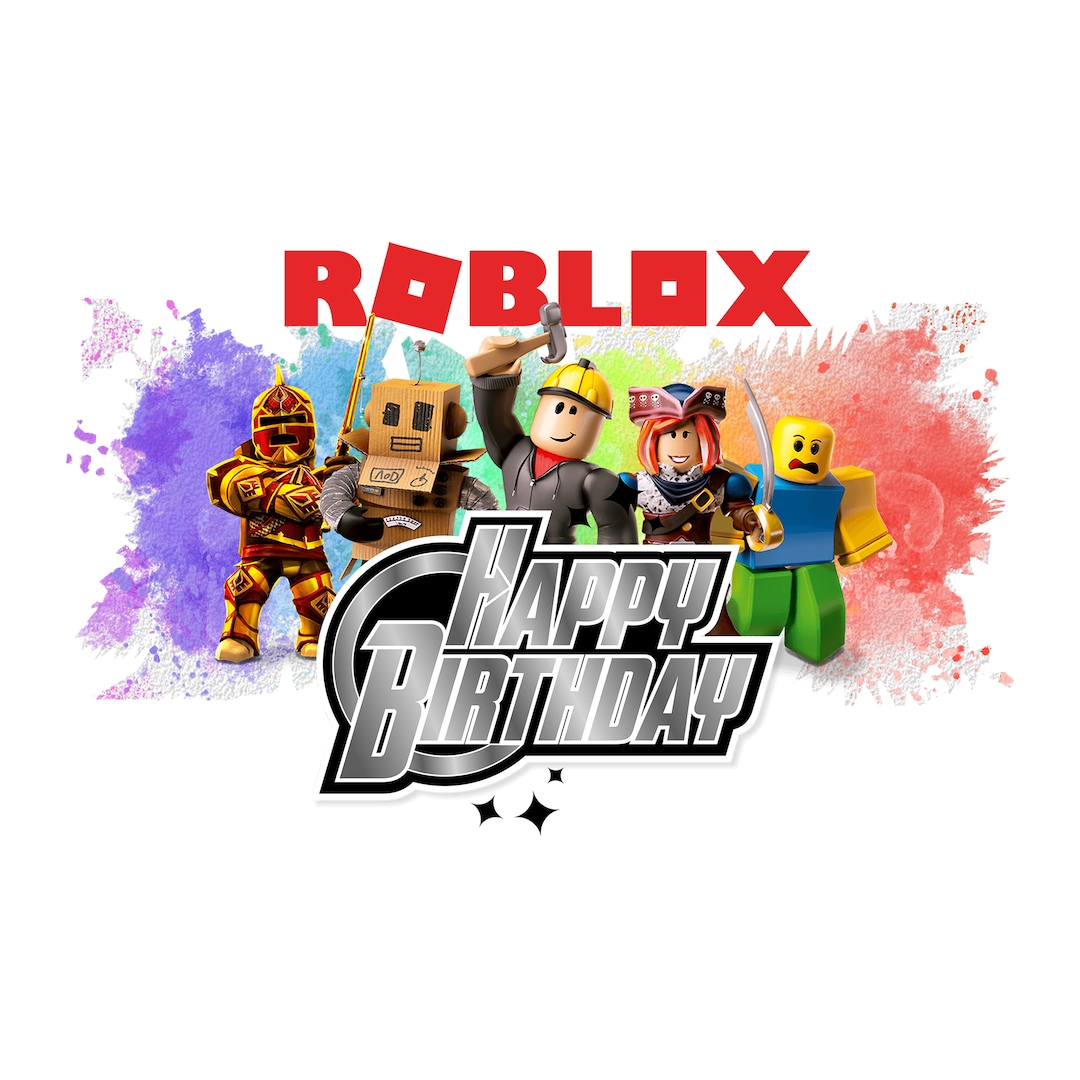 Roblox alles Gute zum Geburtstag Png svg Bundle 4 Datei für - Etsy.de