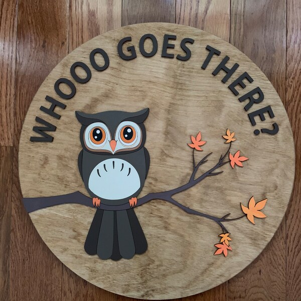 Owl Door Hanger - Etsy