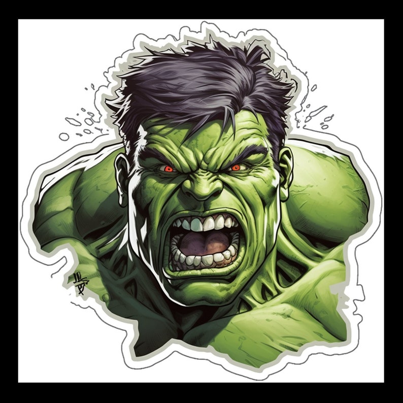 5 Stickers of Hulk as Png's Ready for Kiss-cut Sticker - Etsy